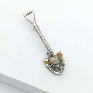 Vintage | Jewelry | Vintage Brooch Pin Of A Shovel With Polished Stones ...